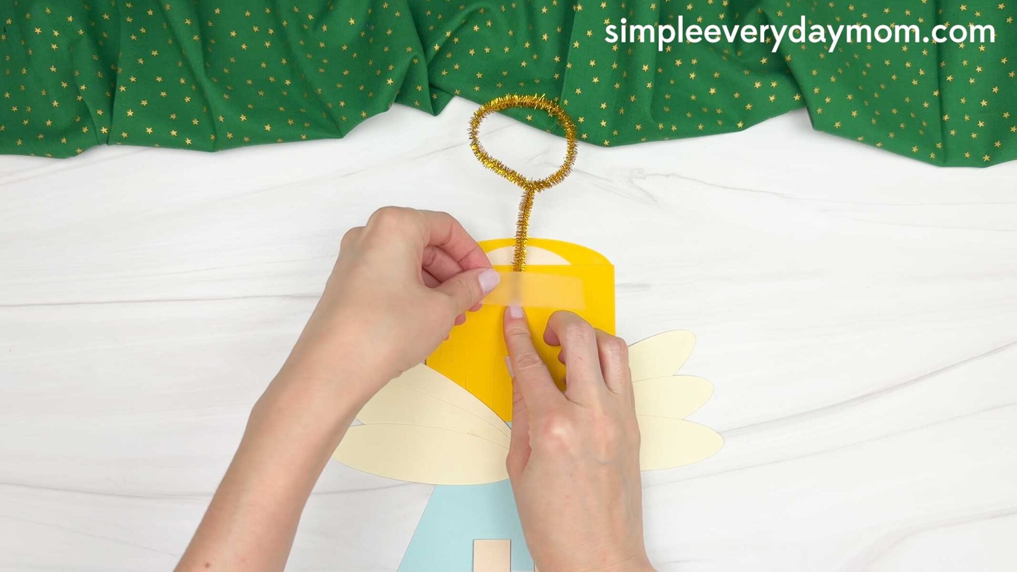 Angel Shape Craft for Kids [Free Printable Template]