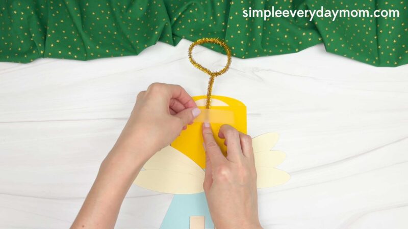 Angel Shape Craft for Kids [Free Printable Template]