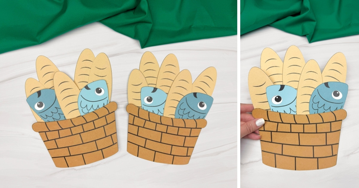 Loaves and Fishes Craft Activity for Kids [Free Printable Template]
