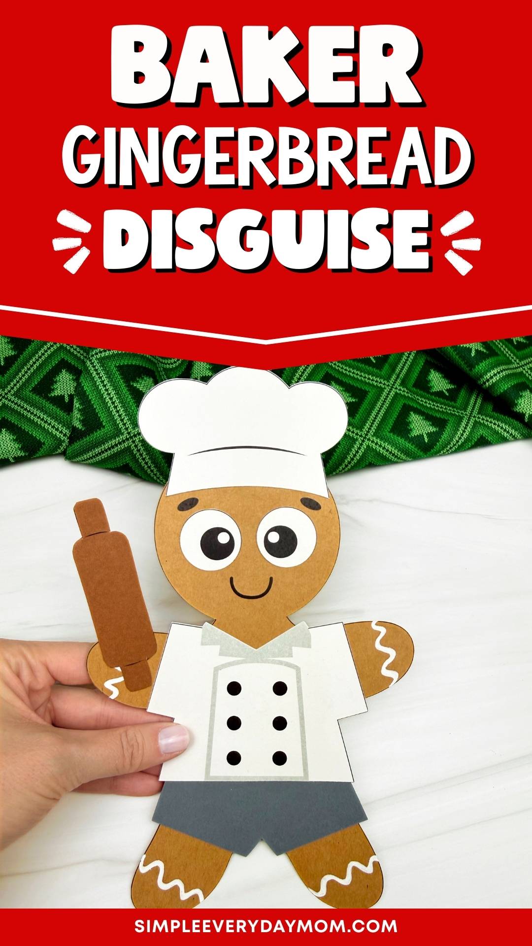 Chef Gingerbread Man Disguise For Kids [Free PDF Template]