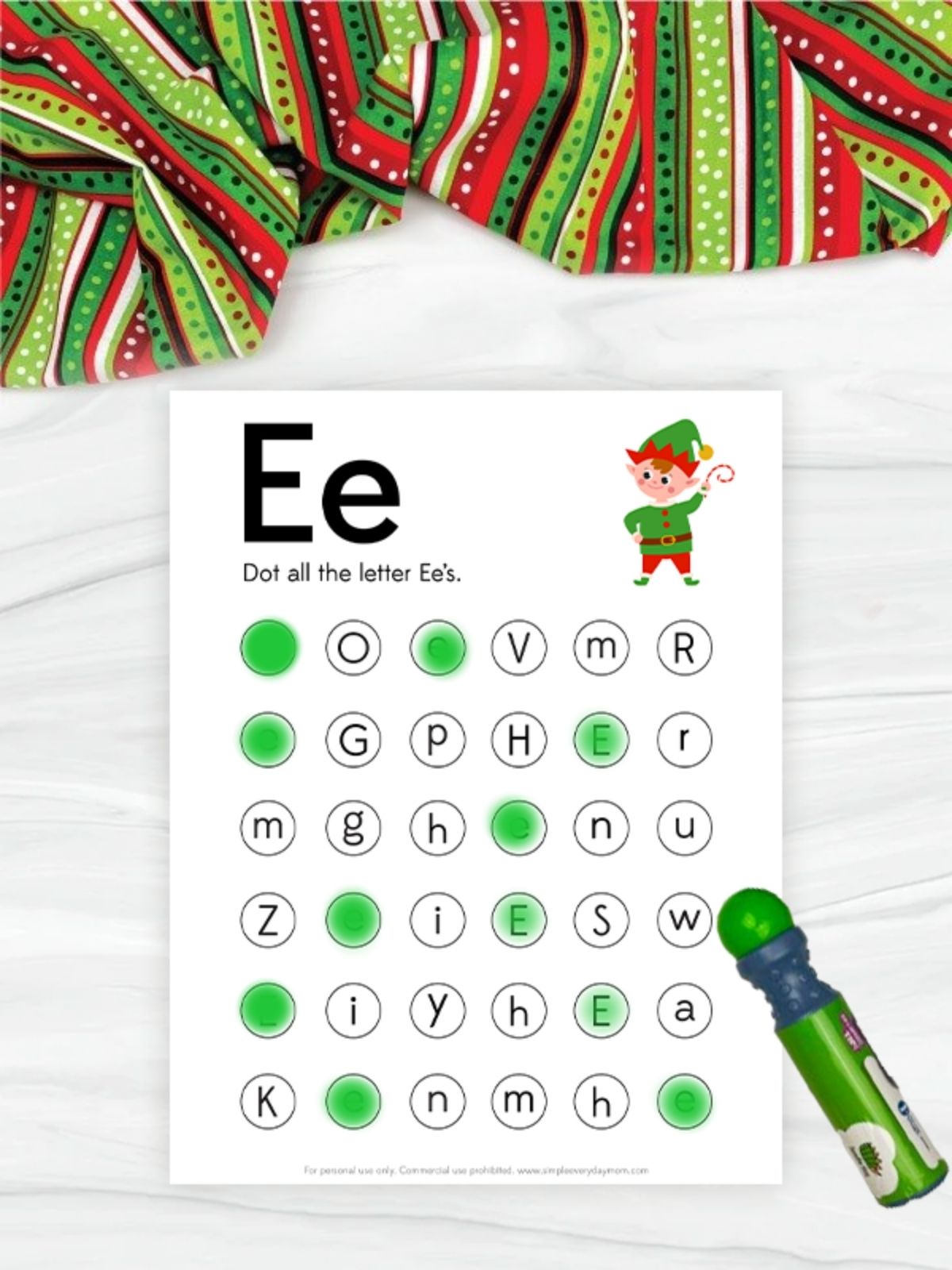 Elf Dot Marker Printables