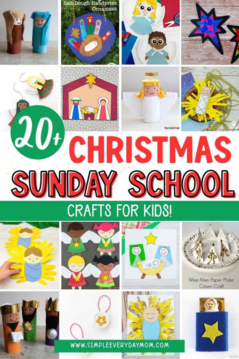 20+ Sunday School Christmas Crafts Kids Can Make and Share