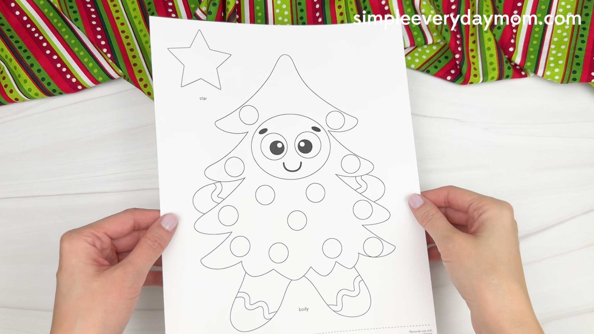 Christmas Tree Gingerbread Man Disguise for Kids [Free PDF Template]