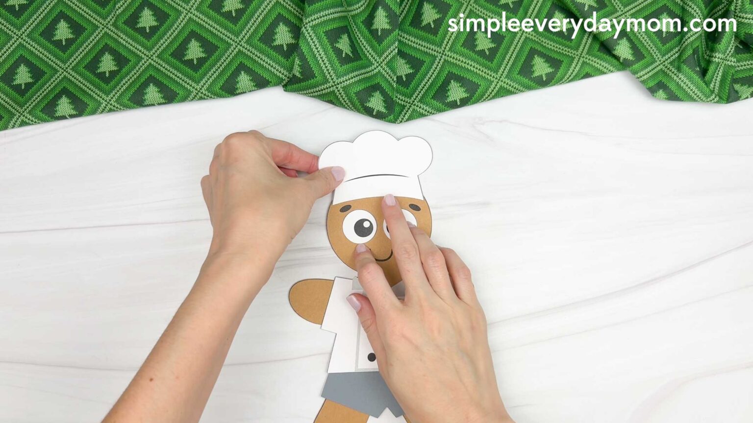 Chef Gingerbread Man Disguise For Kids [Free PDF Template]