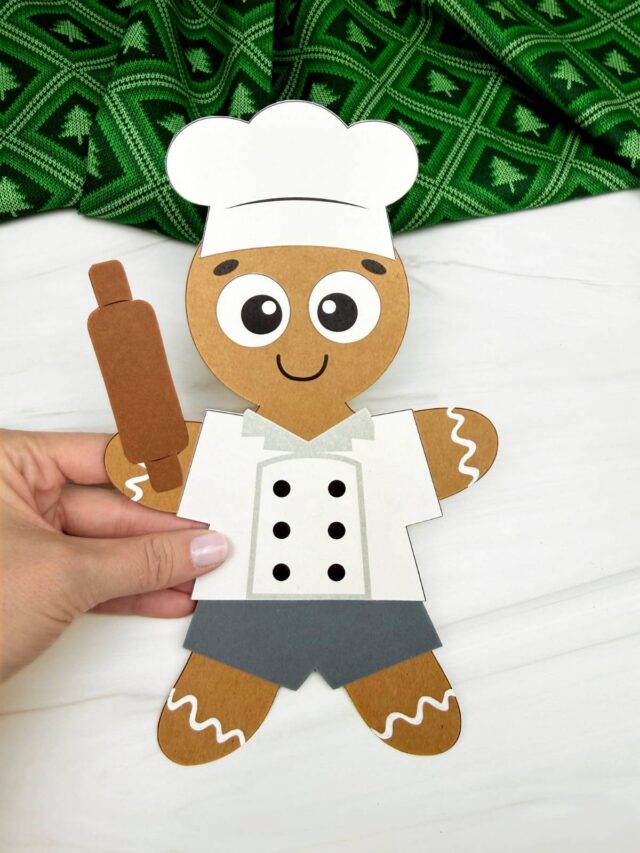 Chef Gingerbread Man Disguise For Kids [Free PDF Template]