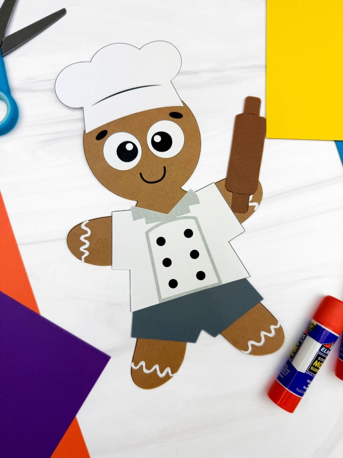 Chef Gingerbread Man Disguise For Kids [Free PDF Template]