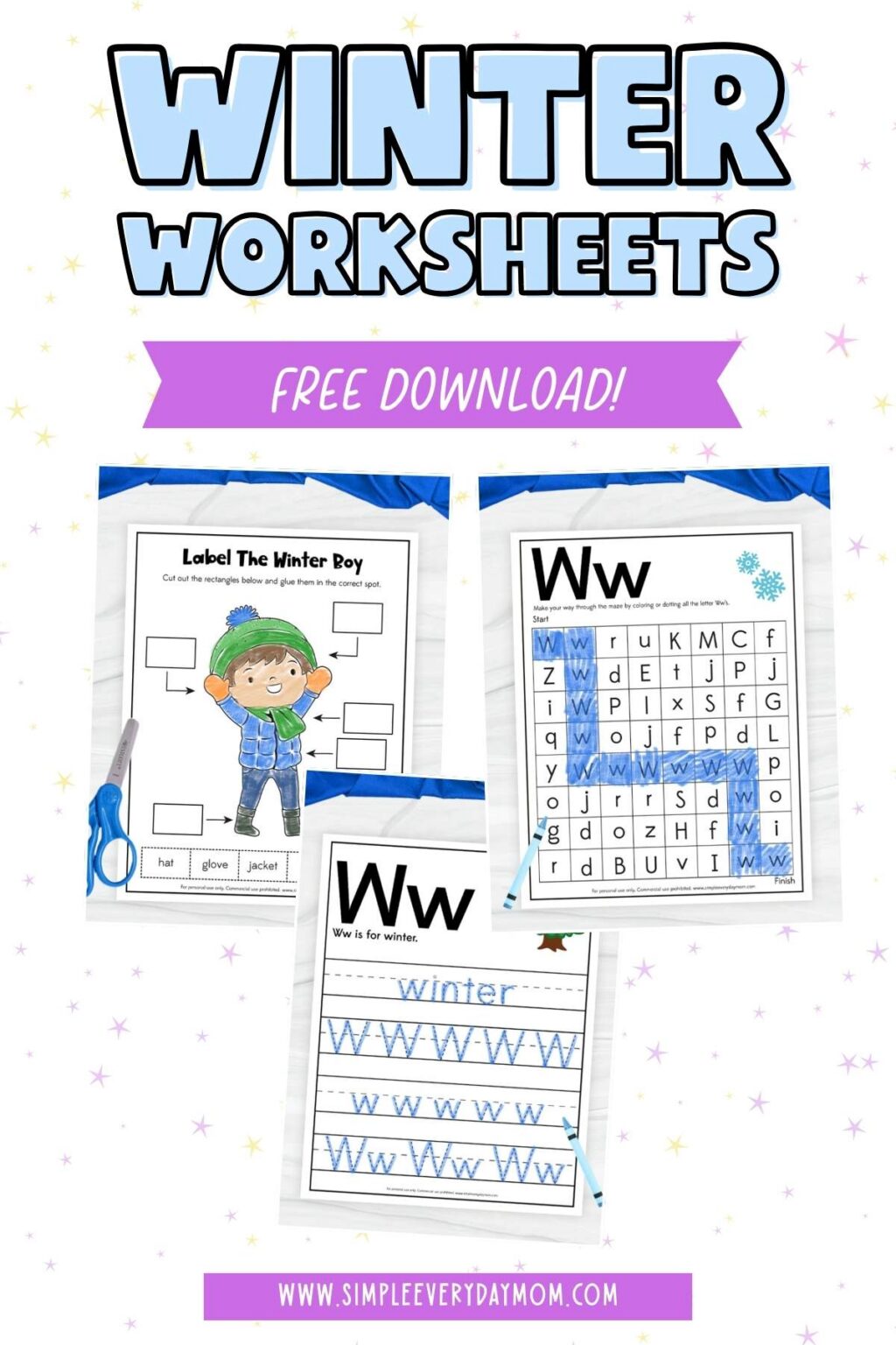 Free Printable Winter Worksheets For Kids