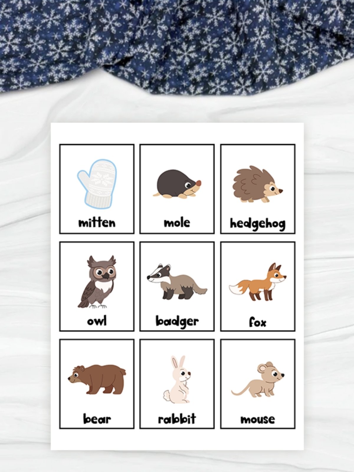 Free Printable The Mitten Book Activities