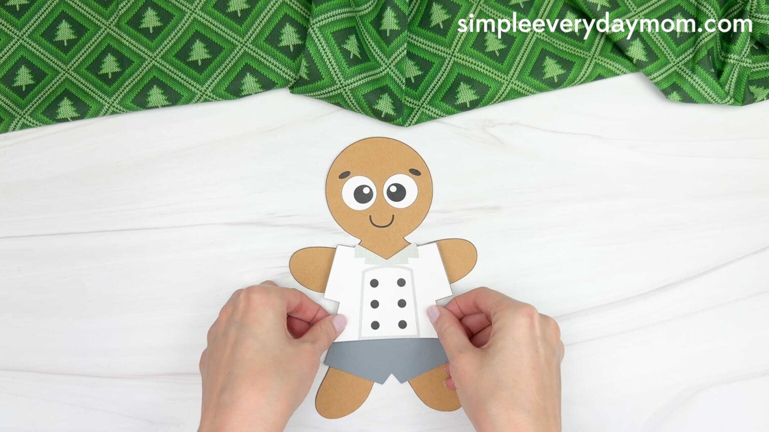 Chef Gingerbread Man Disguise For Kids [Free PDF Template]