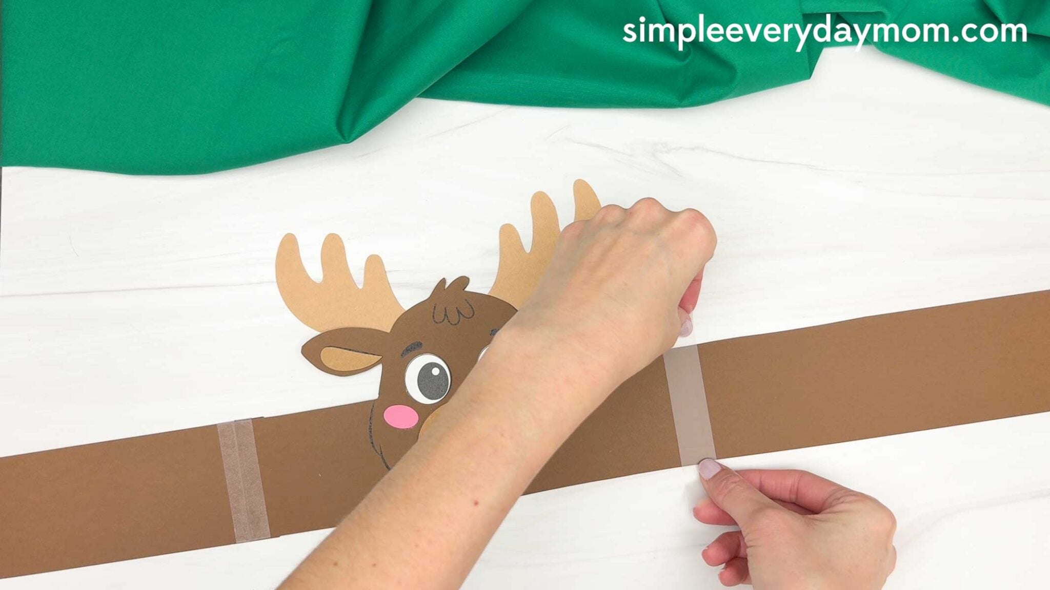 Moose Headband Craft for Kids [Free Printable Template]