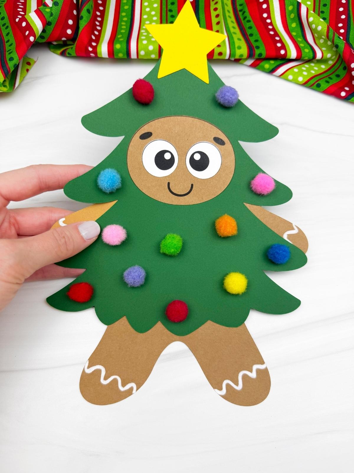 Christmas Tree Gingerbread Man Disguise for Kids [Free PDF Template]