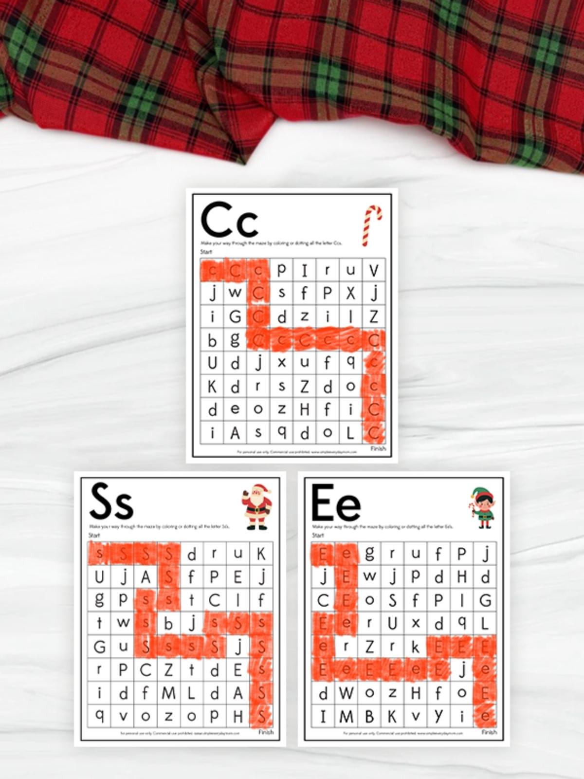 Preschool Christmas Theme Printables For Kids