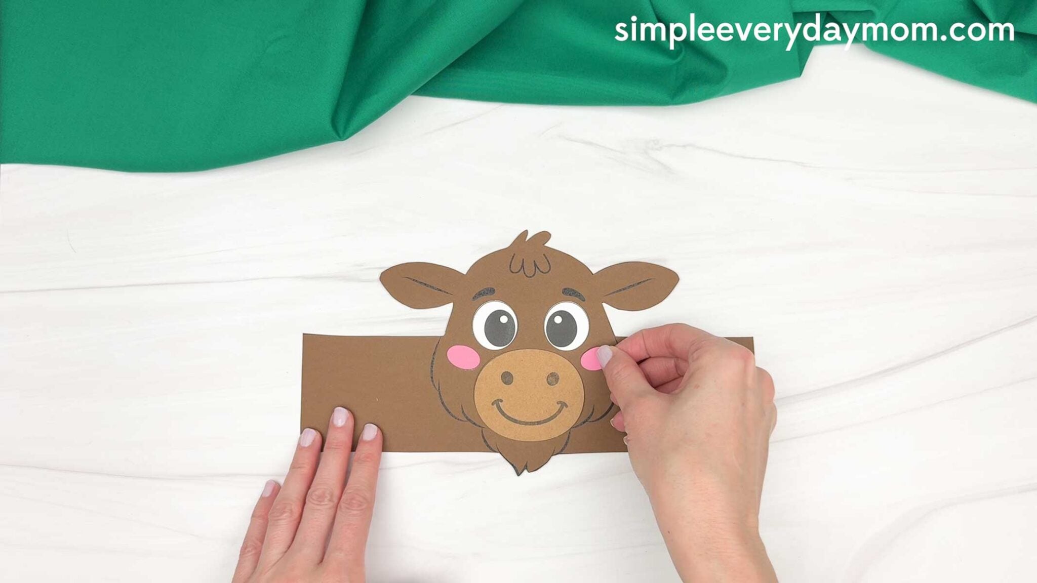Moose Headband Craft for Kids [Free Printable Template]