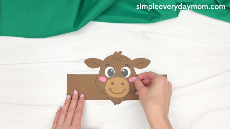 Moose Headband Craft for Kids [Free Printable Template]