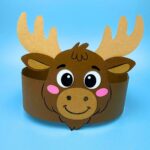 Moose Headband Craft for Kids [Free Printable Template]