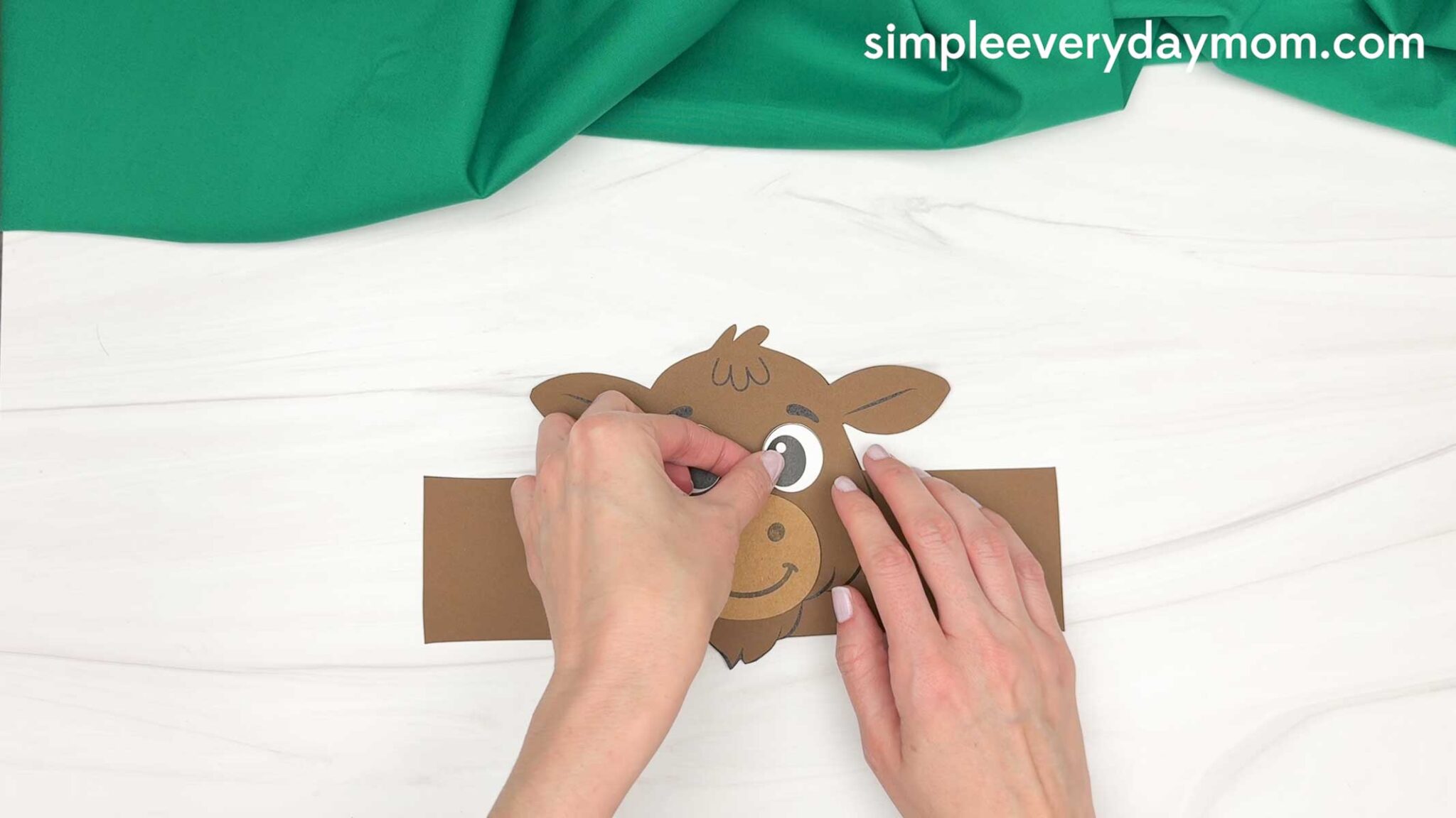 Moose Headband Craft for Kids [Free Printable Template]
