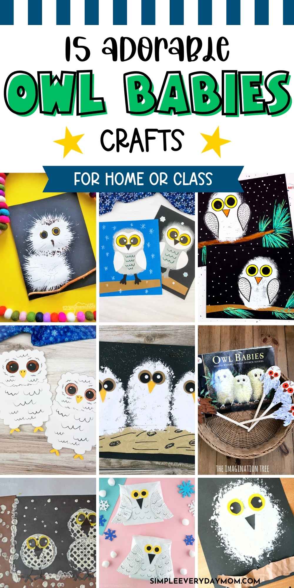 15+ Sweet and Simple Owl Babies Craft Ideas for Story Time