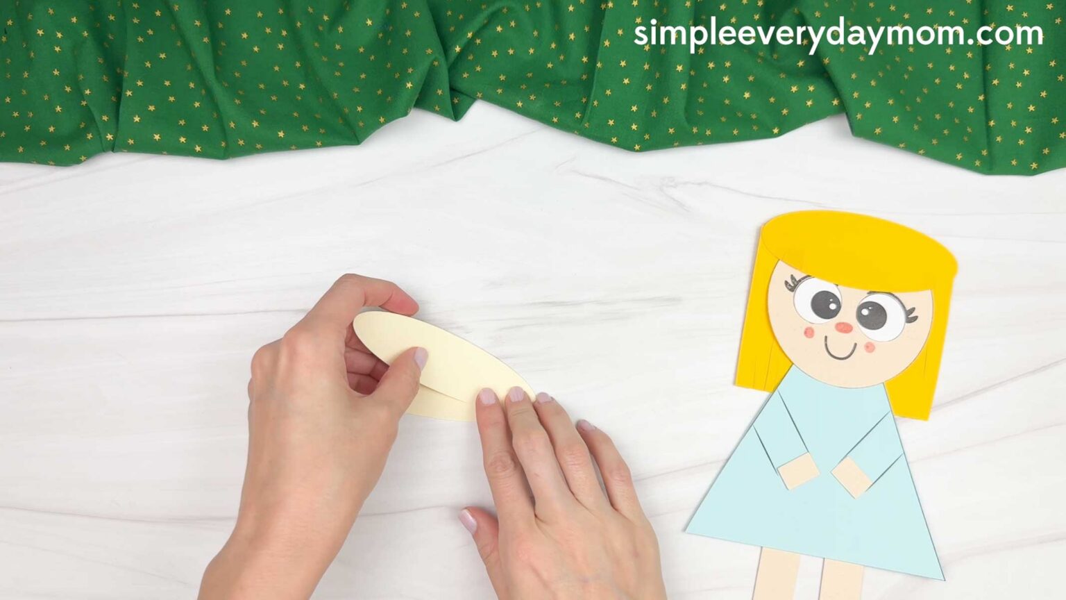 Angel Shape Craft for Kids [Free Printable Template]