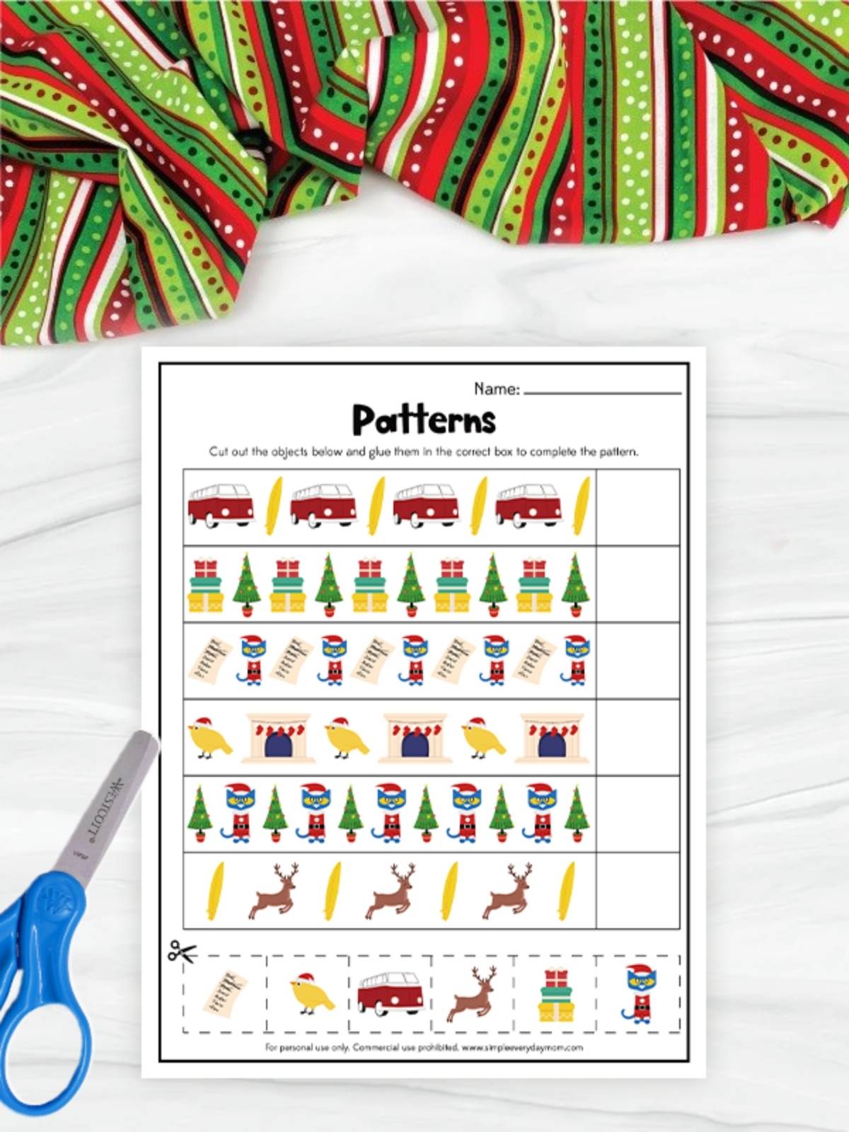 Free Printable Pete The Cat Saves Christmas Worksheets