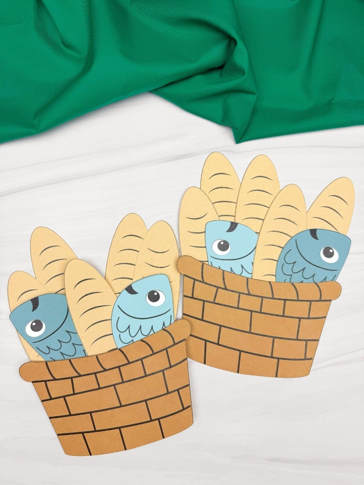 Loaves and Fishes Craft Activity for Kids [Free Printable Template]