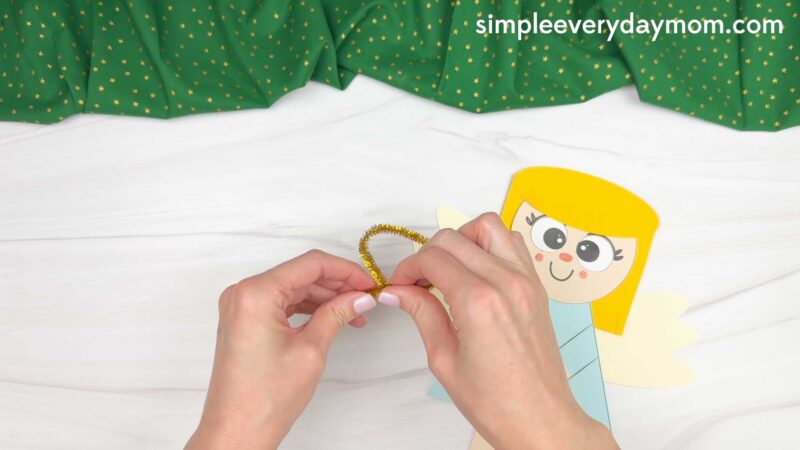 Angel Shape Craft for Kids [Free Printable Template]
