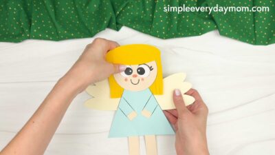 Angel Shape Craft for Kids [Free Printable Template]