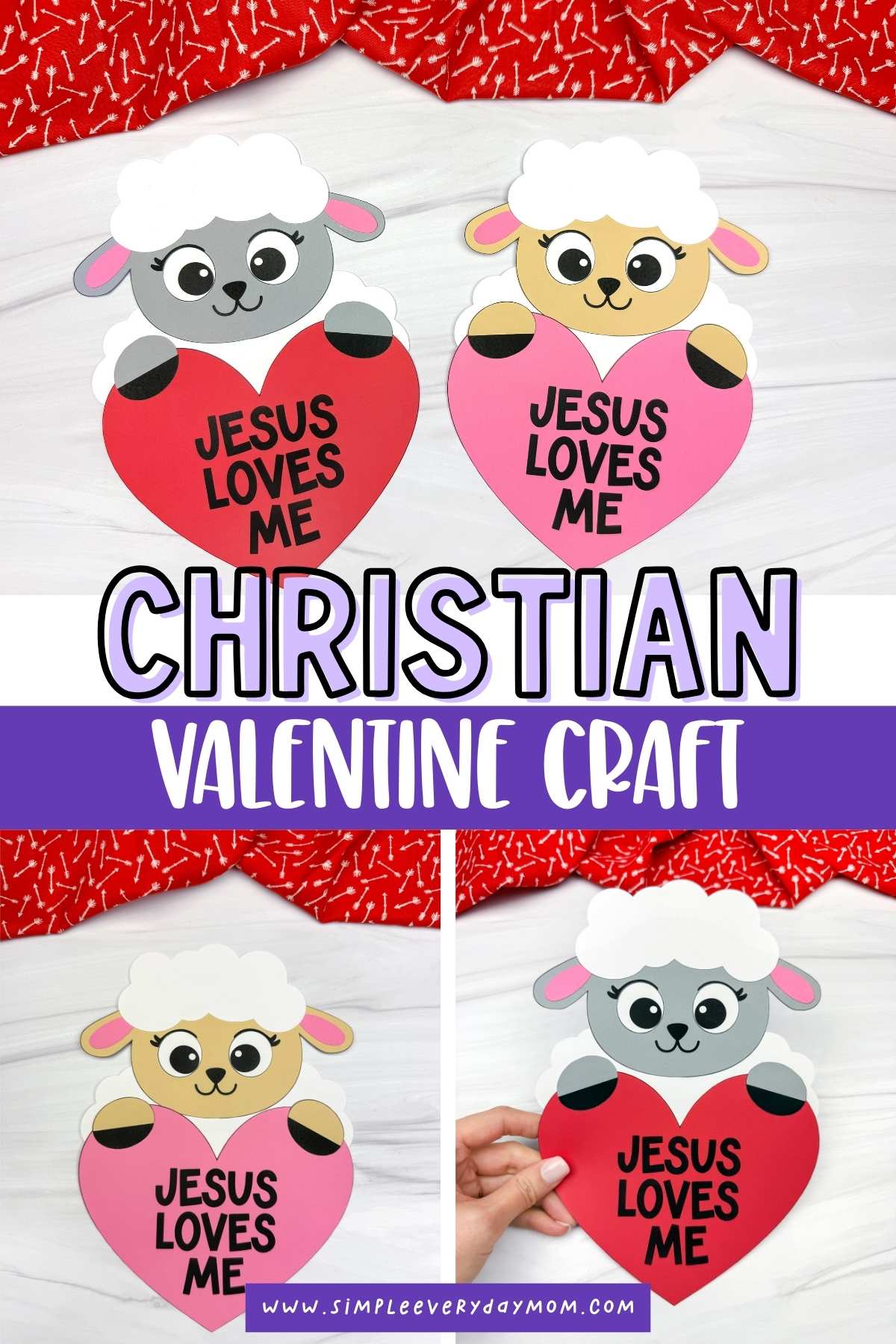 Jesus Loves Me Valentine Craft for Kids [Free PDF Template]