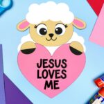 Jesus Loves Me Valentine Craft for Kids [Free PDF Template]