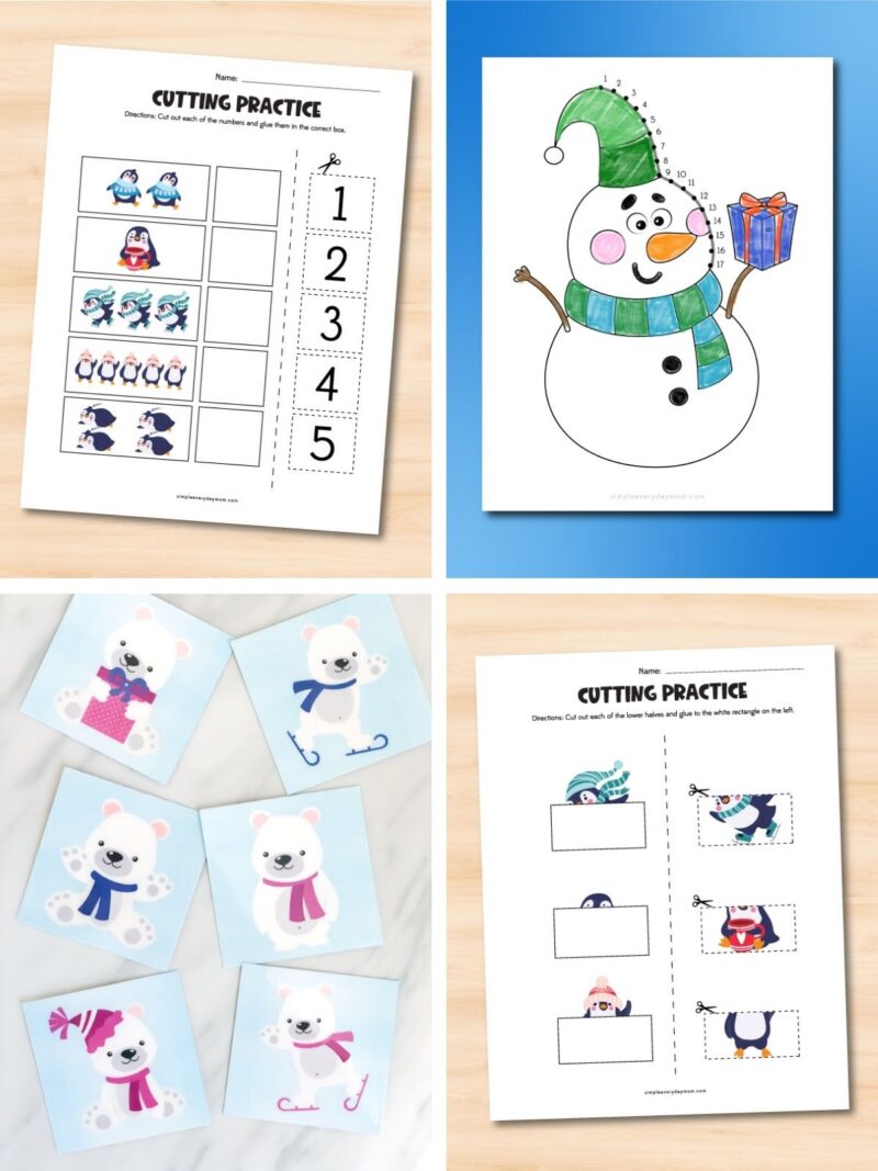 Hide the Snowman as a Football Player Craft [Free PDF Template]