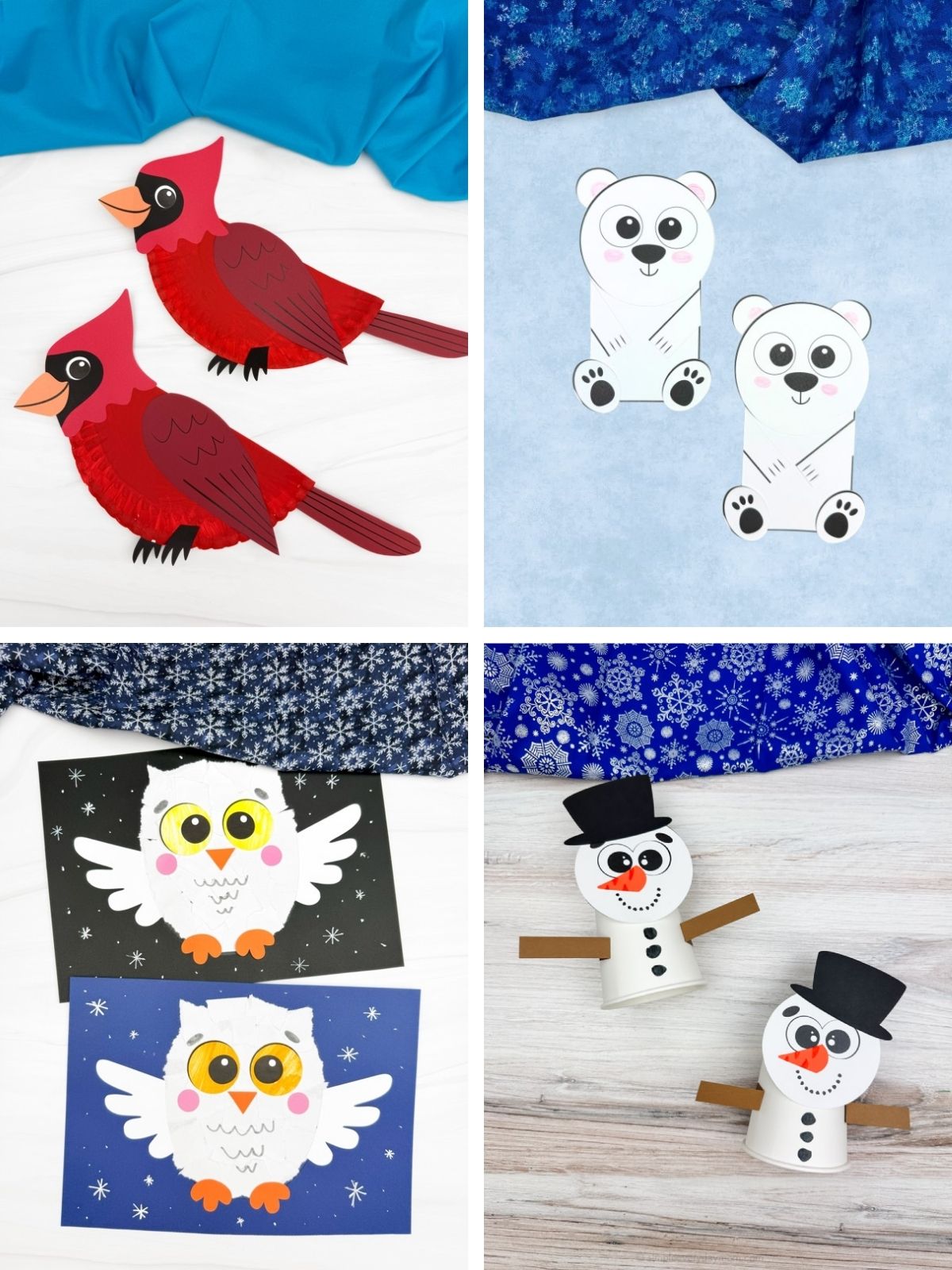 Polar Bear Card Craft for Kids [Free PDF Template]