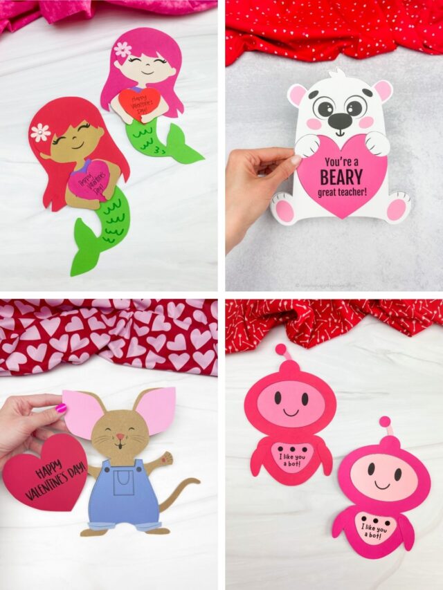 Walrus Valentine Craft for Kids [Free Printable Template]