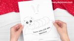 Valentine Caterpillar Craft for Kids [Free PDF Template]