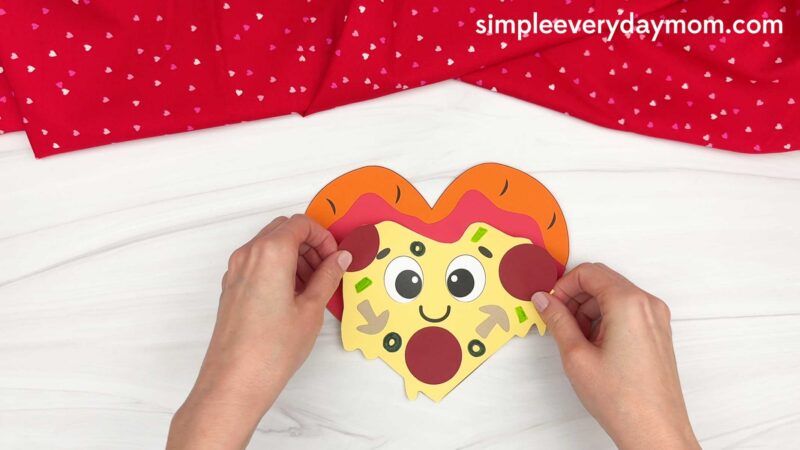 Valentine Pizza Craft for Kids [Free PDF Template]