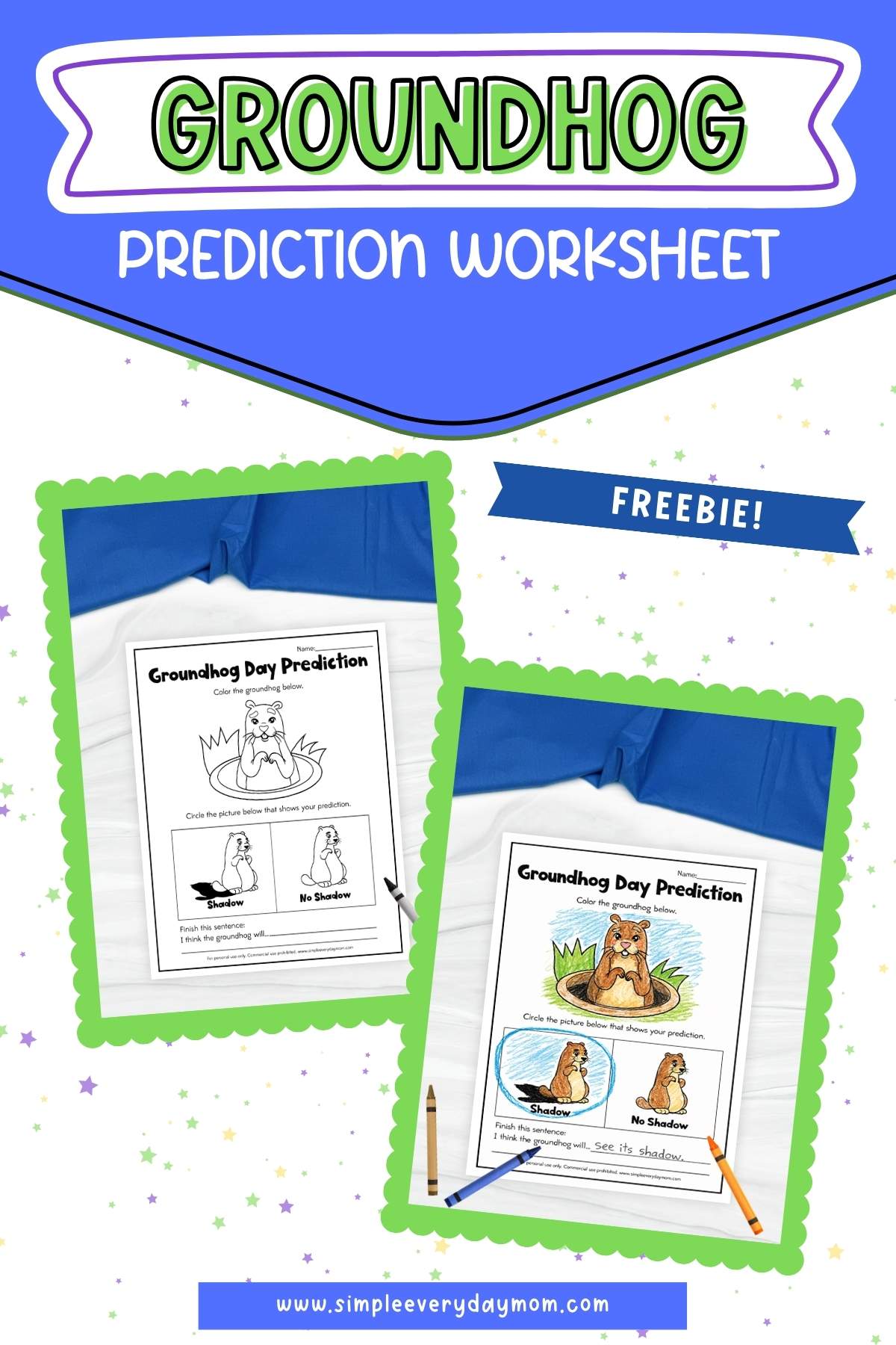 Free Printable Groundhog Prediction Sheet For Kids