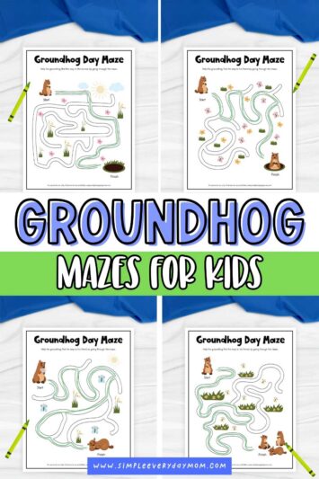 Free Printable Groundhog Day Mazes For Preschoolers