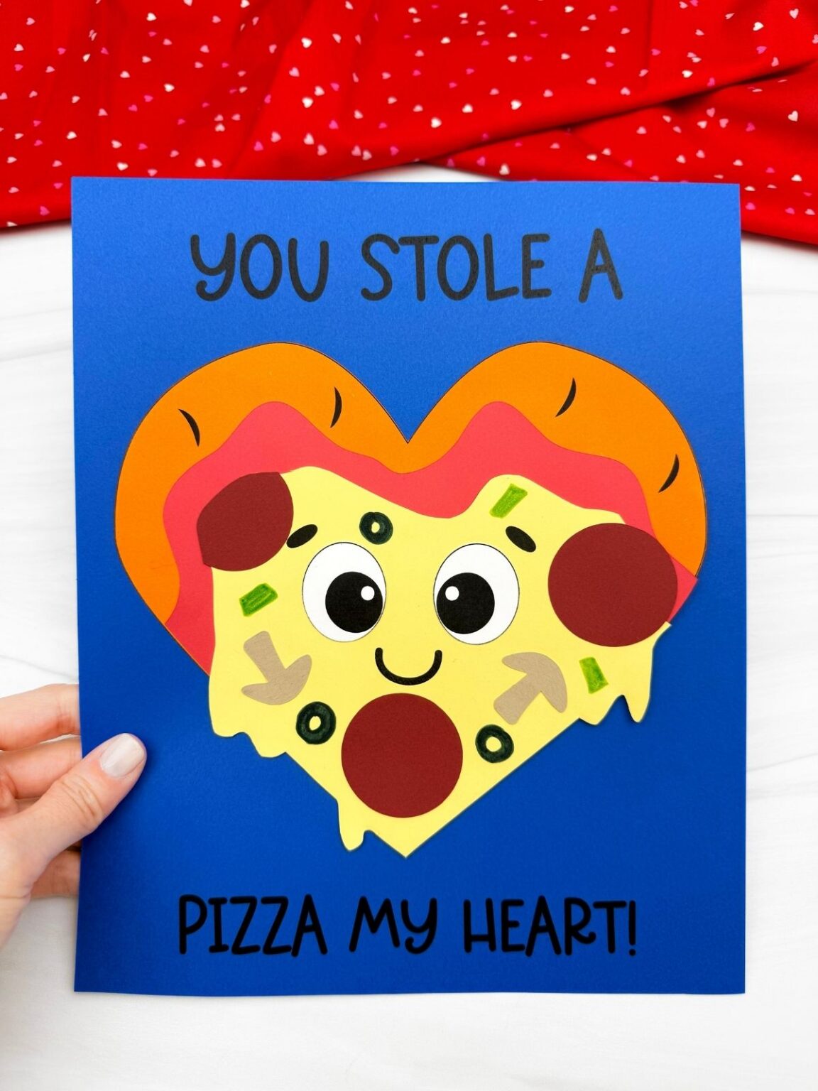 Valentine Pizza Craft for Kids [Free PDF Template]