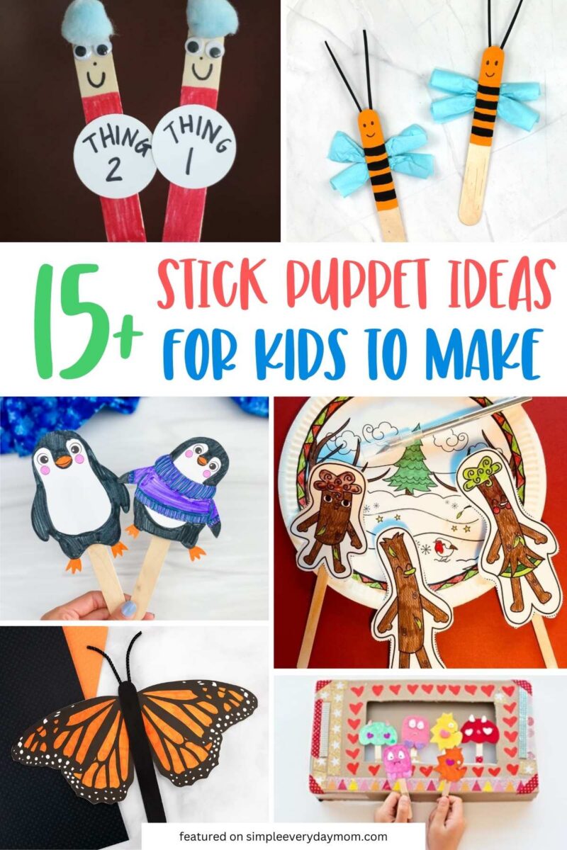 15+ Stick Puppet Ideas Kids Will Love All Year Long