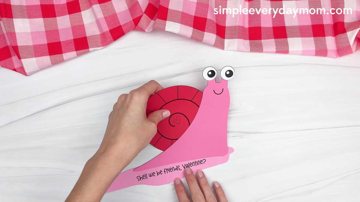 Valentine Snail Craft for Kids [Free Printable Template]