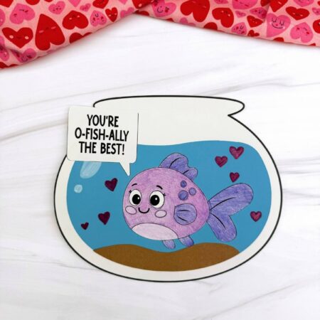Valentine Fish Craft for Kids [Free Printable Template]