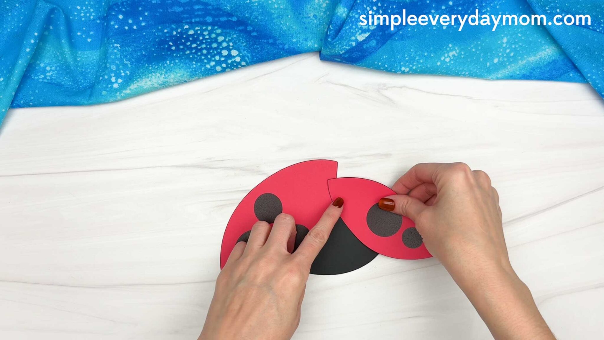 Ladybug Paper Craft for Kids [Free PDF Template]