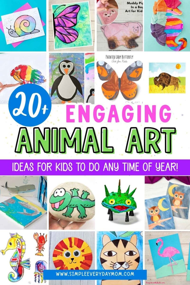 20+ Animal Art for Kids That Encourages Creativity