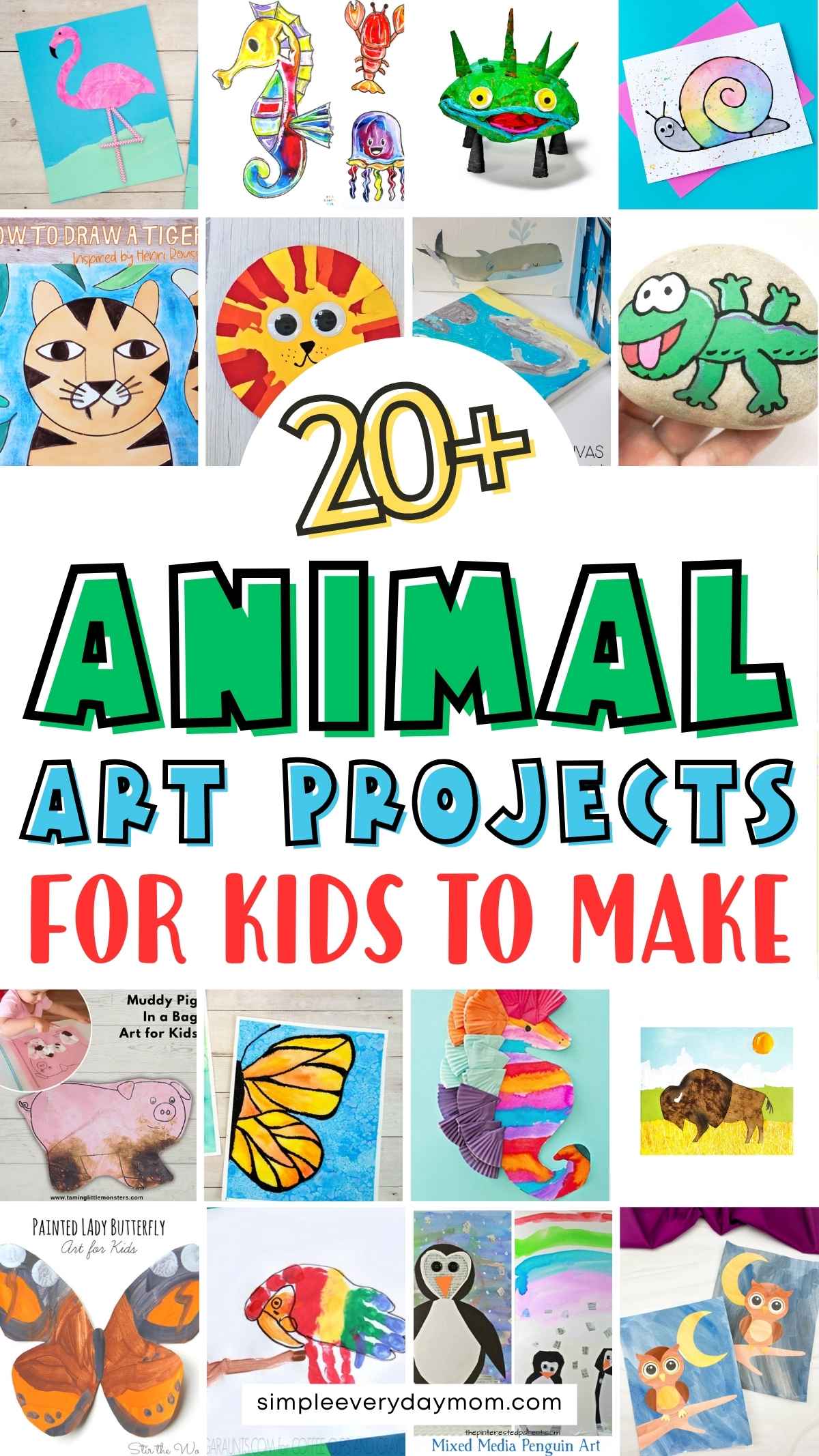 20+ Animal Art for Kids That Encourages Creativity