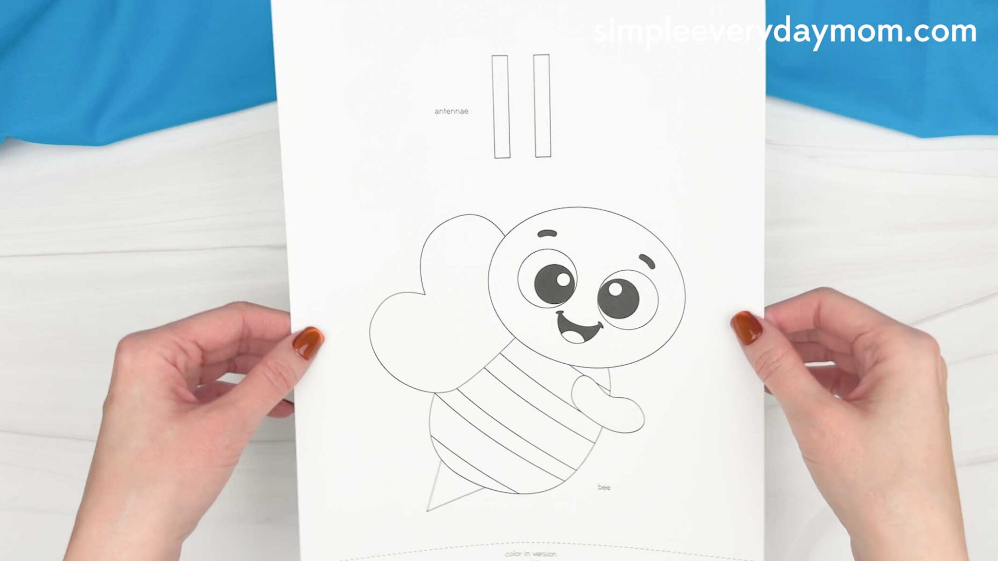 Bee Kind Craft for Kids [Free PDF Template]