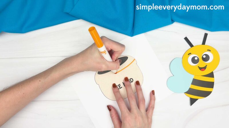 Bee Kind Craft for Kids [Free PDF Template]