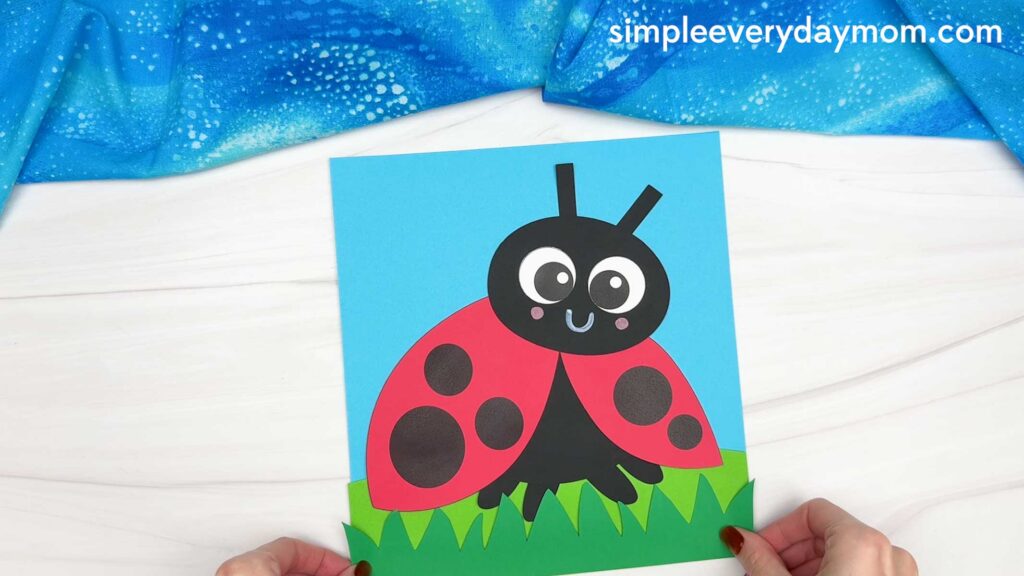 Ladybug Paper Craft for Kids [Free PDF Template]