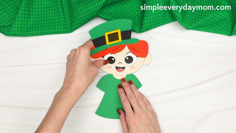 Girl Leprechaun Craft for Kids [Free Printable Template]