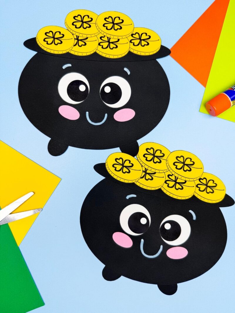 Snake Paper Bag Puppet Craft (Free Template)