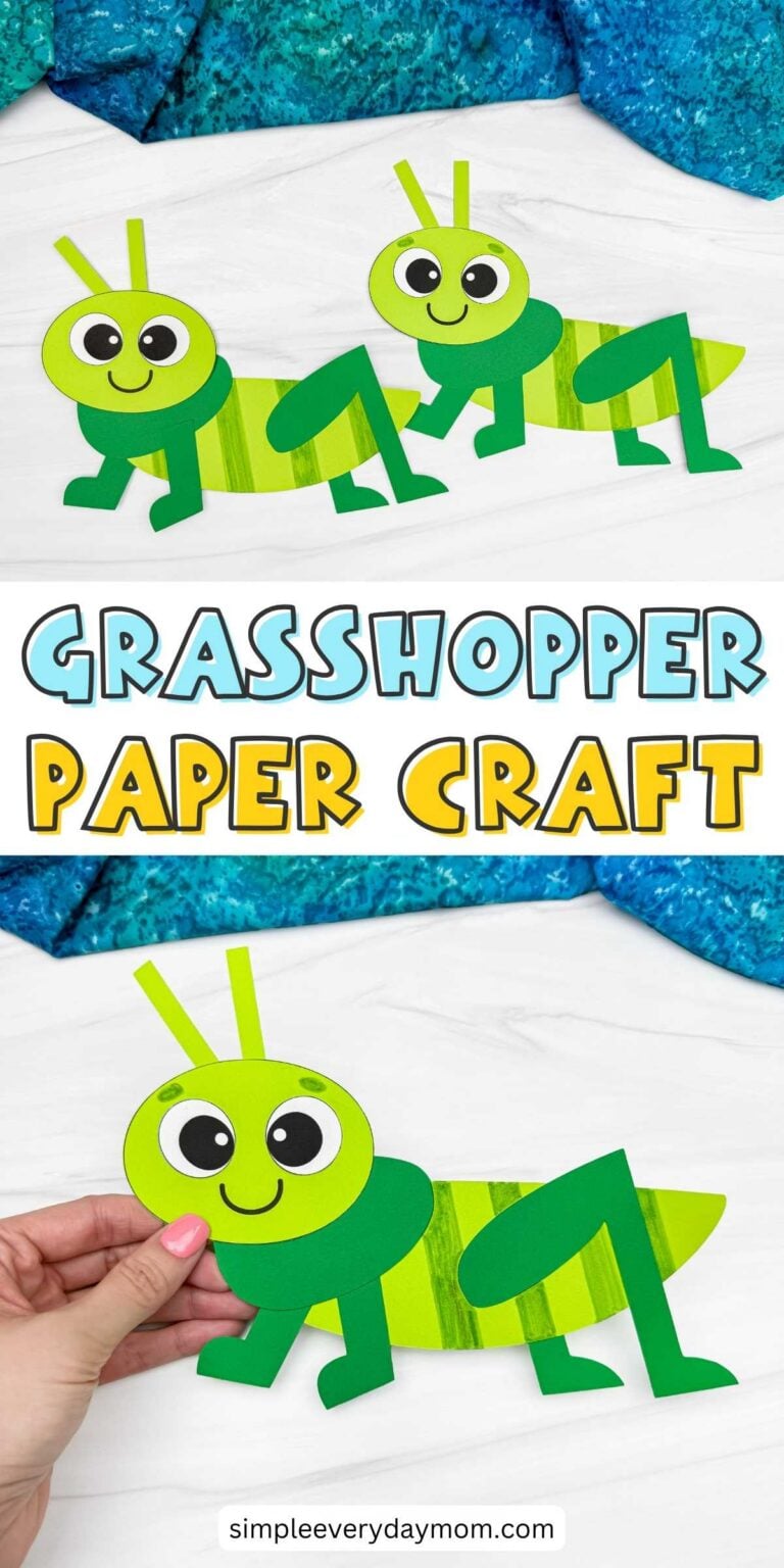 Grasshopper Craft for Kids [Free Printable Template]