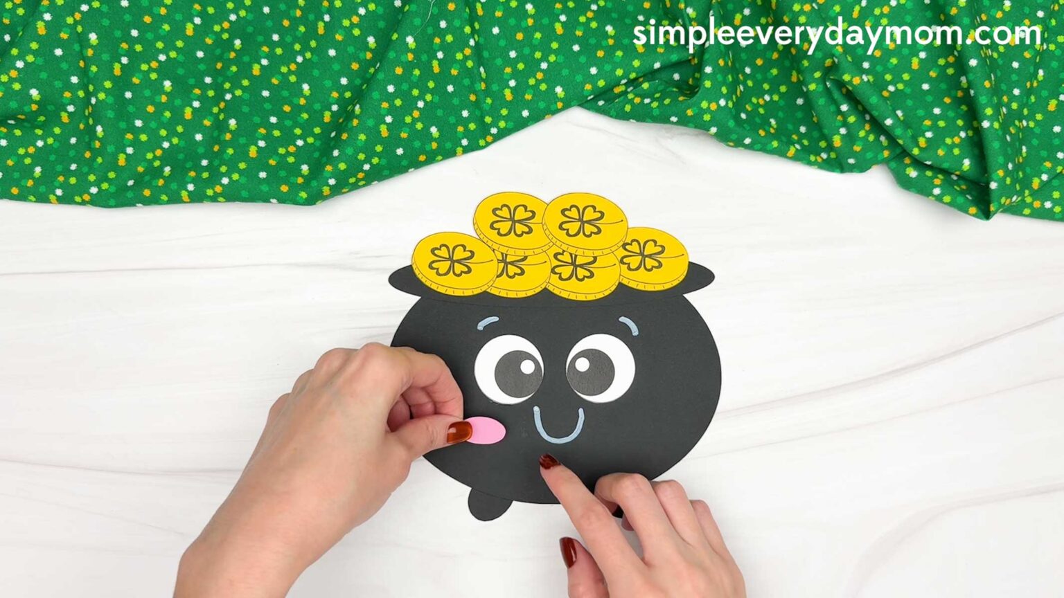 Pot of Gold Shape Craft for Kids [Free PDF Template]