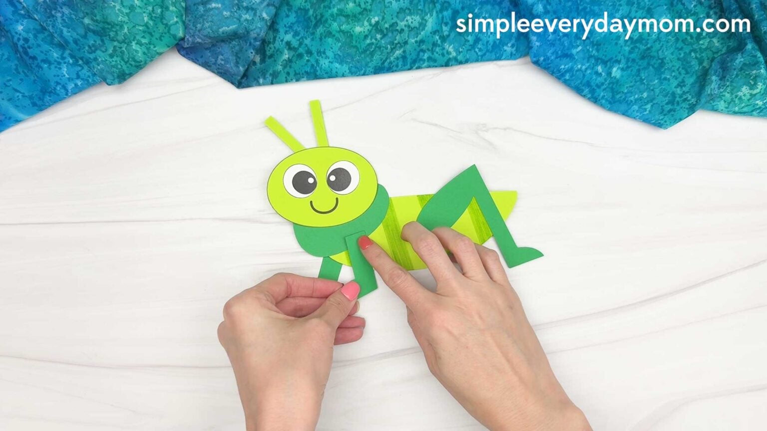 Grasshopper Craft for Kids [Free Printable Template]